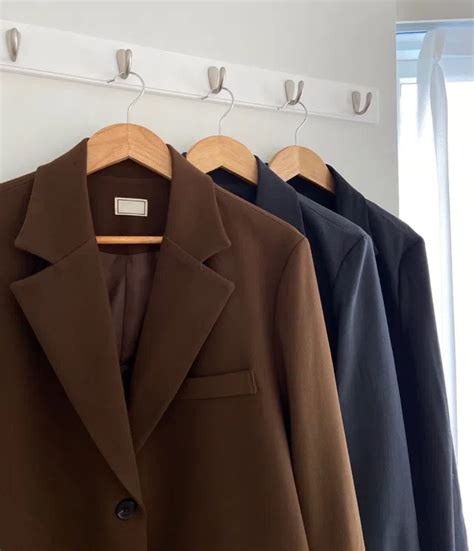 Ipdda 가을 심플 투버튼 보이핏 대디 Jk 루즈핏 오버핏 모던룩 오피스룩 하프 자켓