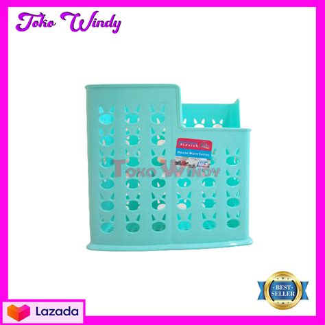 Tempat Sendok Dua Sekat Tebal Wadah Sumpit Tempat Sendol Garpu