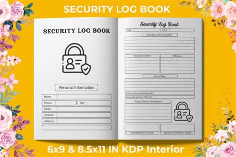 Security Log Book Graphic By Imran Sarker · Creative Fabrica