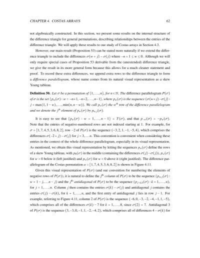 Chapter 4 Costas Arrays