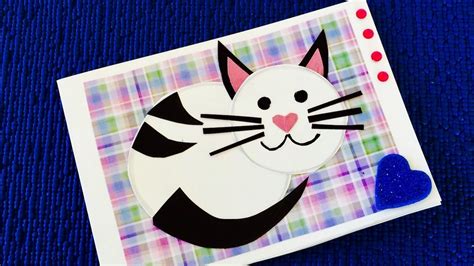 💐diy КРАСИВАЯ ОТКРЫТКА С КОТИКОМ СВОИМИ РУКАМИ НА ДЕНЬ РОЖДЕНИЯ ОТКРЫТКА СВОИМИ РУКАМИ