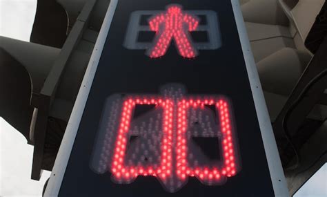 Premium Photo Prohibition Signal At A Traffic Light At A Pedestrian Crossing
