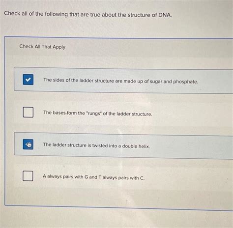 Solved Check All Of The Following That Are True About The
