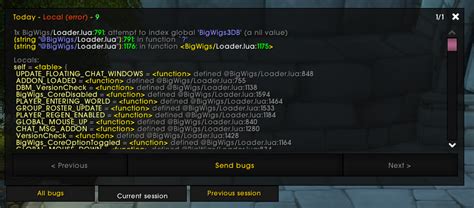 Error On Clean Install · Issue 1376 · Bigwigsmodsbigwigs · Github