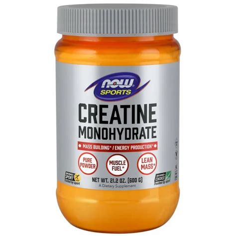 Now Foods Creatine Monohydrate Pure Powder 600 Grams Veganske