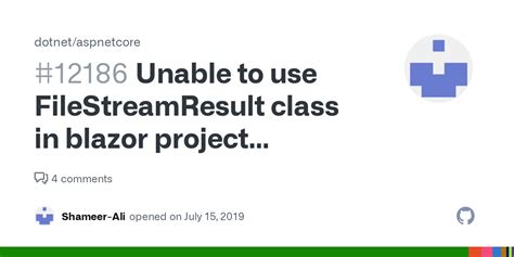 Unable To Use Filestreamresult Class In Blazor Project Targetted To