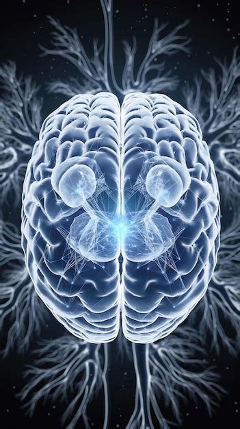 3d Vfx Animation Of A Brain Scan In Medical Software Visualization Of Neural Activity And Data