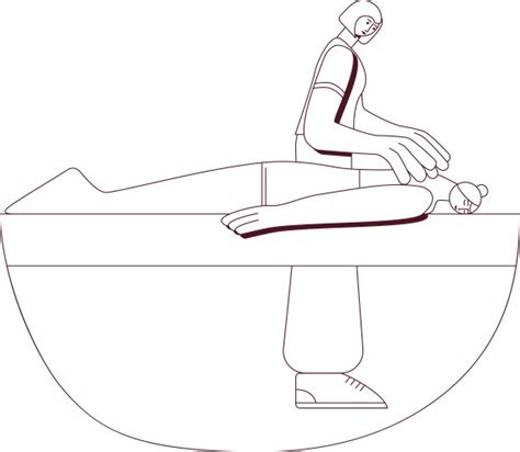 Trigger Point Massage Therapy Concept Royalty Free Vector