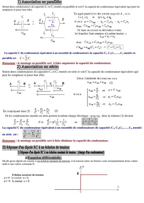 Dipôle Rc Cours 4 Alloschool