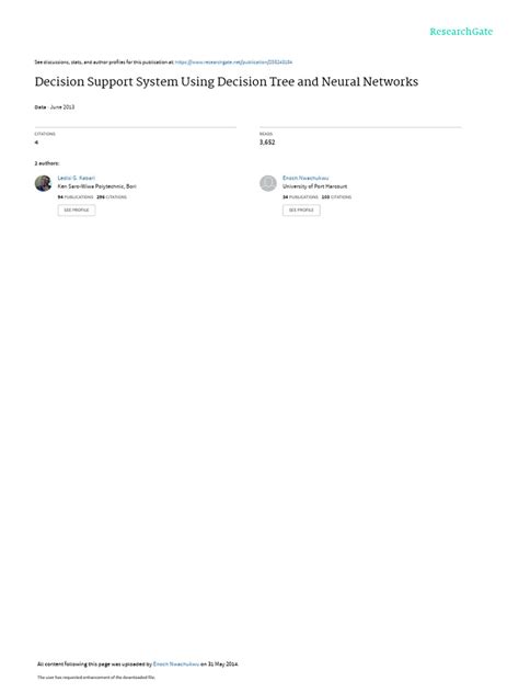 Dss Decision Tree Download Free Pdf Artificial Neural Network