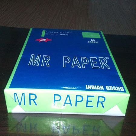 A4 Size Paper Ultra Smooth Texture Higher Resolution Excellent Bright White Finish At Best