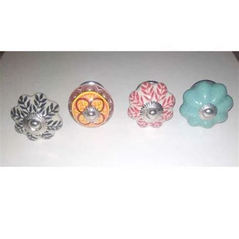 Flower Shape Door Knobs At ₹ 17piece Ceramic Door Knobs In Khurja