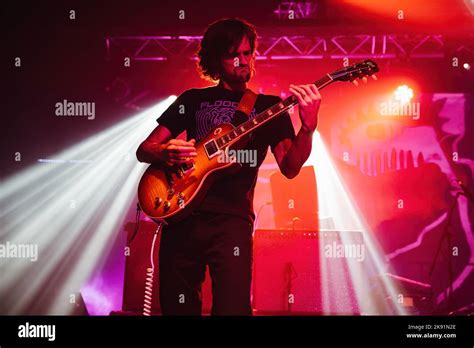 Barcelona Oct 19 All Them Witches Rock Band Perform On Stage At