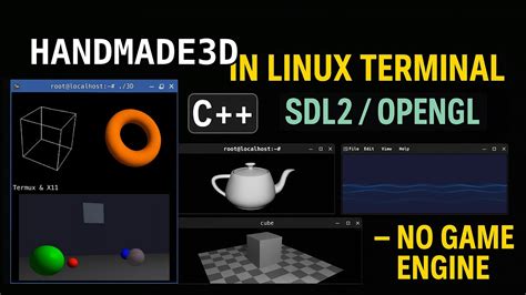 Real Time 3d Scenes In Linux Terminal C Sdl2 Opengl No Engine