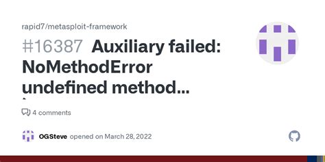 Auxiliary Failed Nomethoderror Undefined Method `encoding For Nil