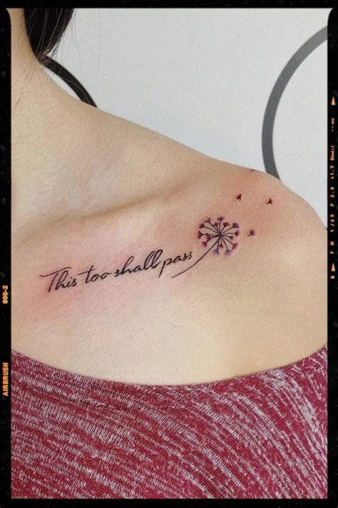 Dandelion Collarbone Tattoo Collar Bone Tattoo Dandelion Tattoo