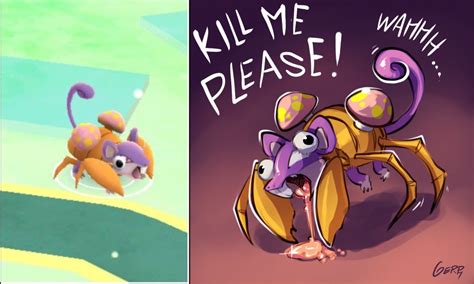 Pokemon Go Glitch Inspires Horrifying Fan Art Sankaku Complex