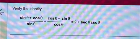 Solved Verify The Chegg Com