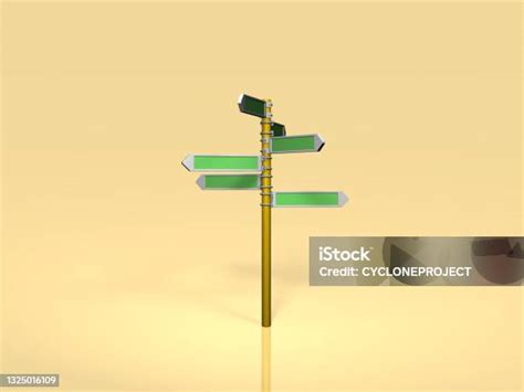 큰 공간에 설치된 표지판입니다 3d 렌더링 산 표지판에 대한 스톡 사진 및 기타 이미지 산 표지판 방향 안내 표시 0명 Istock