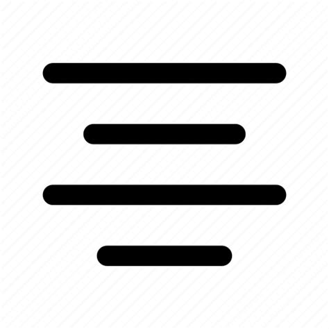 Text Align Center Center Aligned Alignment File Icon Download On