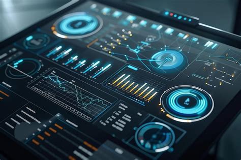 Premium Photo A Futuristic Data Analysis Platform With Customiza Generative Ai