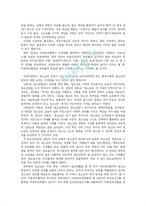 청소년복지의 개념과 역사 그리고 발달사인문사회레포트