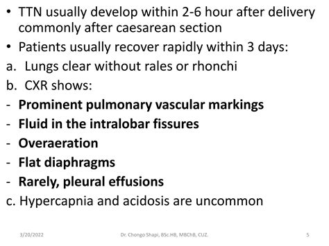 Transient Tachypnea Of The Newborn Ttn Pdf