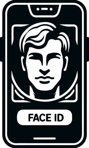 Monochrome Cosmonaut Face Id Verification Icon For Biometric System Web