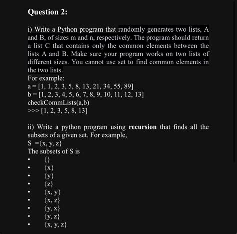 Solved Question 2 I Write A Python Program That Randomly