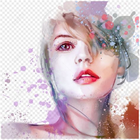 캐릭터 일러스트 여자 초상화 아바타 수채화 튄 그림만화소녀 Png 일러스트 무료 다운로드 Lovepik