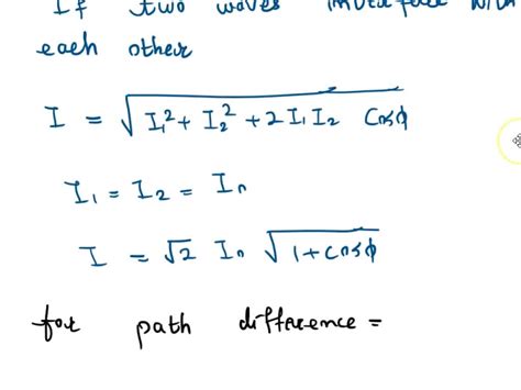 Solved Explain Why The Difference In The Path Length Of Two Light