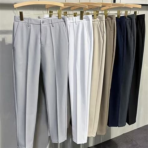 Femca กางเกงสูท สันทนาการ งาน กางเกงลําลองกางเกงสูทกางเกงทรงตรงสไตล ์ เกาหลีทุกวันกางเกงธุรกิจผู