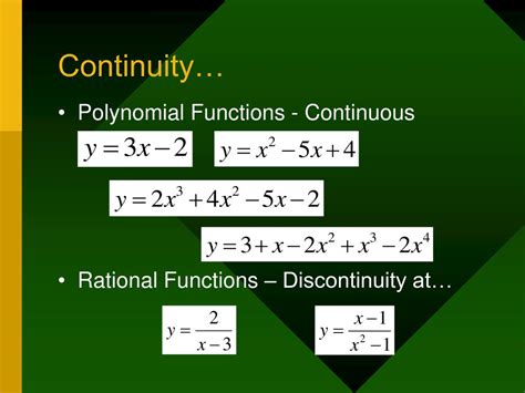 PPT Continuity And End Behavior Of Polynomials PowerPoint Presentation ID