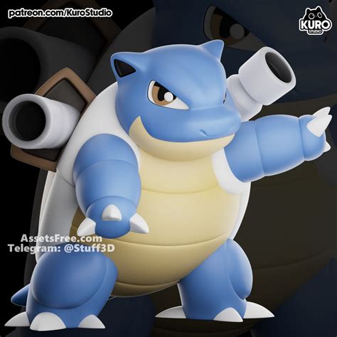 Blastoise 3d Print Model Download Free