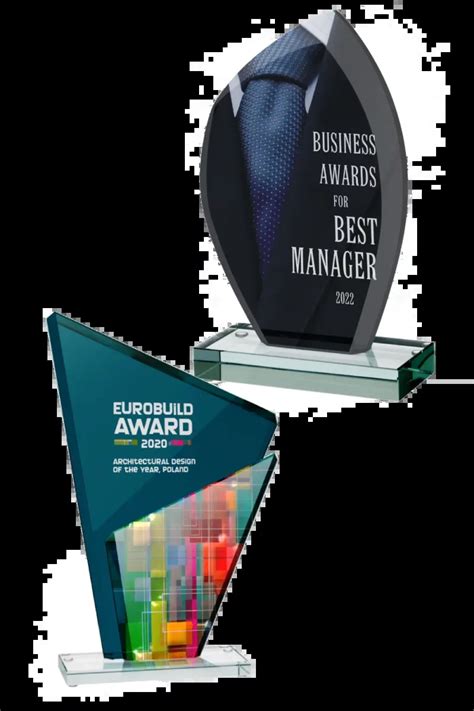 Glass Trophies With Engraving And Colour Print⭐ Winmed