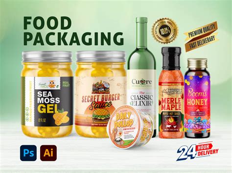 Food Packaging Foods Labels Supplement Product Design Upwork