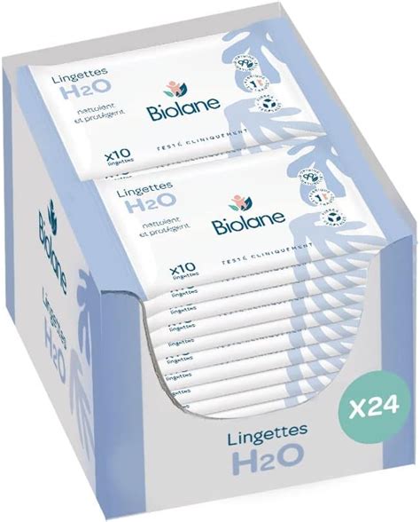 Biolane Lingettes Bébé H2o à Leau Pocket