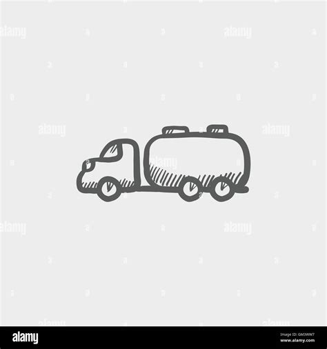 Truck Liquid Cargo Sketch Icon Stock Vector Image And Art Alamy