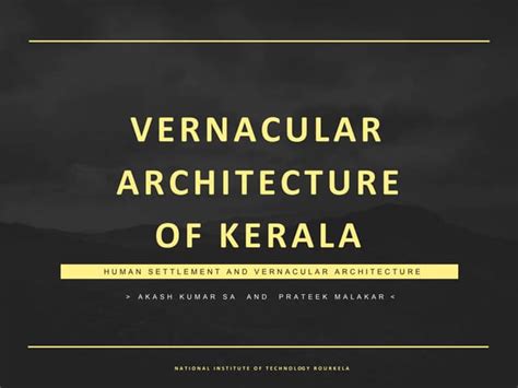 Vernacular Architecture Of Karnataka Pptx