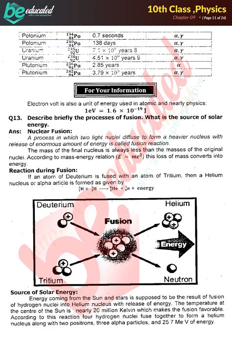 Chapter Physics Th Class Notes Matric Part Notes