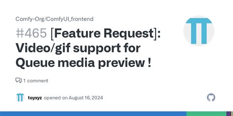 Feature Request Video Support For Queue Media Preview · Issue