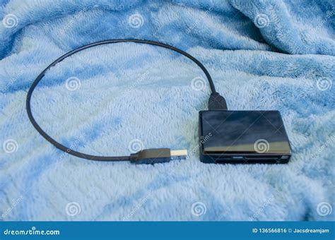 USB Cable And Multi Card Reader Stock Photo Image Of Cable Macro 136566816