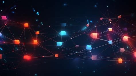 Premium Photo Free Vector Abstract Blockchain Background