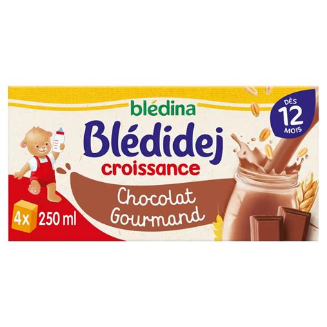 ⇒ Bledina Bledidej Chocolate flavor 4x250ml from 12 months ...