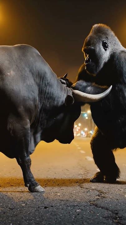 Bull 🐂 Vs Gorilla 🦍 Youtube