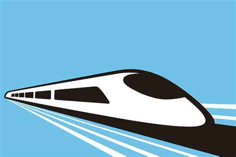 고속 탄환 열차 현대적인 평면 디자인 벡터 일러스트 레이 션 급행 열차에 대한 스톡 벡터 아트 및 기타 이미지 급행 열차