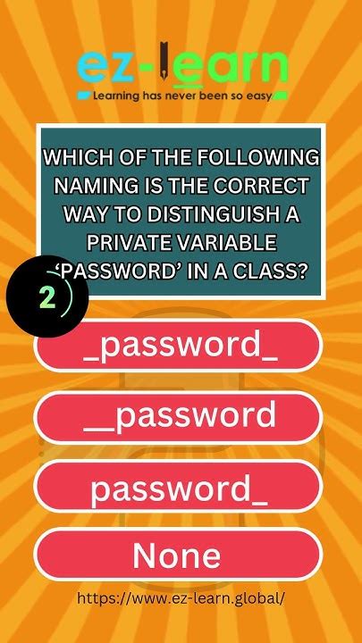 Master Python Oops Private Variables Quiz Ezlearnglobal Youtube