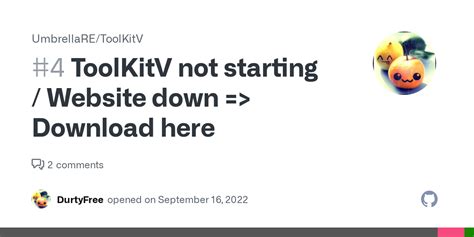 Toolkitv Not Starting Website Down Download Here · Issue 4
