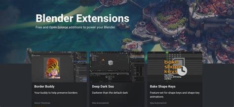 Blender Extensions Platform Enters Public Alpha Blendernation