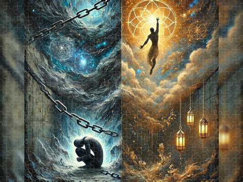 Breaking The Chain Of Addiction Rising Toward Light Jigsaw Puzzle By